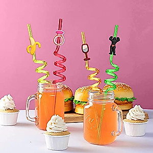 24 Bachelorette Party Favors Bride Shower Drinking Straws for Bachelorette Party Supplies with 2 PCS Straws Cleaning Brush