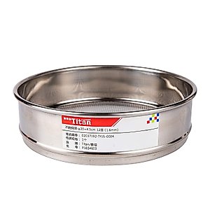Adamas-Beta φ20×4.5cm 12 Mesh 304 Stainless Lab Sieves Economy Test Sieve 304 Stainless Steel Wire Cloth（1.6mm）
