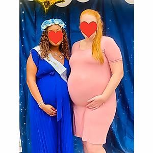 LLinfflr Floral Garland Crown Boho Flower Headband Hair Wreath Floral Halo Headpiece with Ribbon Wedding Party Blue