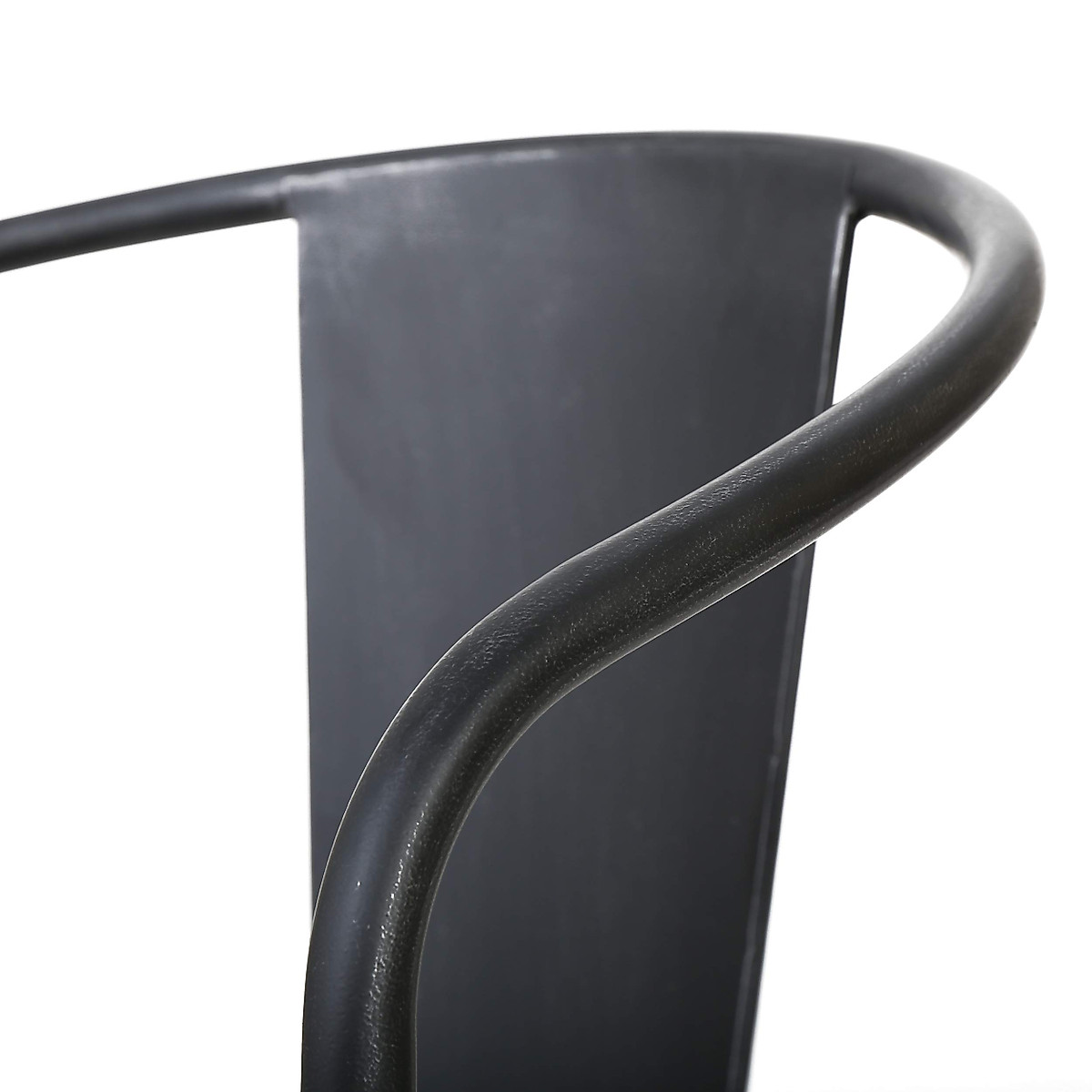 Christopher Knight Home Colmar Outdoor Metal Bistro Set, 3-Pcs Set, Black With Silver