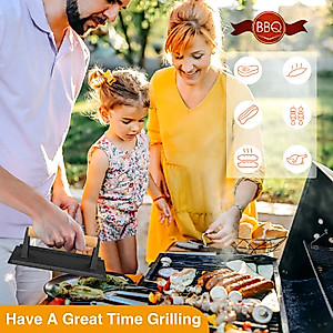 Yoehka Cast Iron Grill Press-2PCS, Heavy Duty Bacon/Burger/Griddle/Chef Press with Wood Handle, Perfectly Grilled Steak,Meat,Sandwich,Panini, 2.25lbs Cooking Weight,Rectangle(8.27"×4.25"×3.35”in)