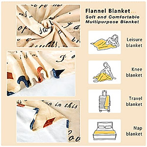 Gifts for Mom from Daughter or Son - Soft Flannel Hug Mother Letter Throw Blanket Thanksgiving, Christmas, Mother's Day, Birthday Gifts (60 x 50 Inches)