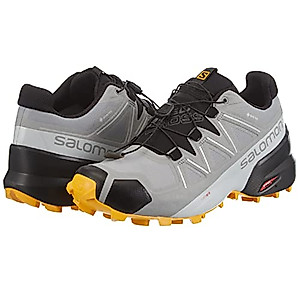 Salomon Speedcross 5 Gore-tex Trail Running Shoes for Men, Monument/Black/Saffron, 12