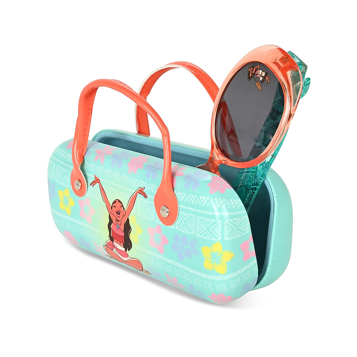 Disney Moana Girls Sunglasses For Kids with Matching Glasses Case and UV Protection for Toddlers (One Size, Moana)
