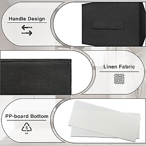 DonYeco 3-Pack Wardrobe Clothes Organizer 7 Grids Pants Organizer for Closet Foldable Closet Organizers and Storage for Jeans Shirts Pants, Black