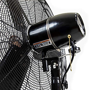 iLiving 30" Commercial Pedestal Oscillating Fan - Shop, Garage, Warehouse - 120V 1.65A 8400 CFM