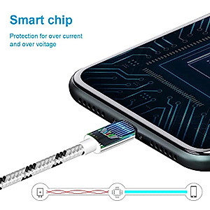 3Pack 1ft Multi Charging Cable Short Multi Charger Cable 3A Fast Charge USB Multi Cable 3 in 1 Universal Charging Cord Nylon Braided 3-1 Multiple Connectors for Cell Phones and More(Silver)