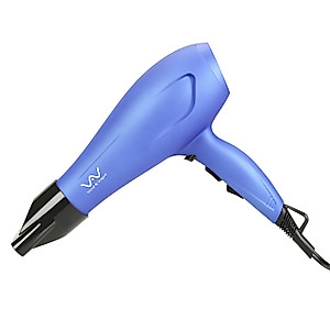 VAV Blow Dryer 1875W Negative Iron Professional Hair Dryer 2 Speed 3 Heat Settings Cool shot Button DC Motor Blue