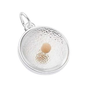 Reeds Exclusive Sterling Silver Mustard Seed 3D Charm and Bracelet Set