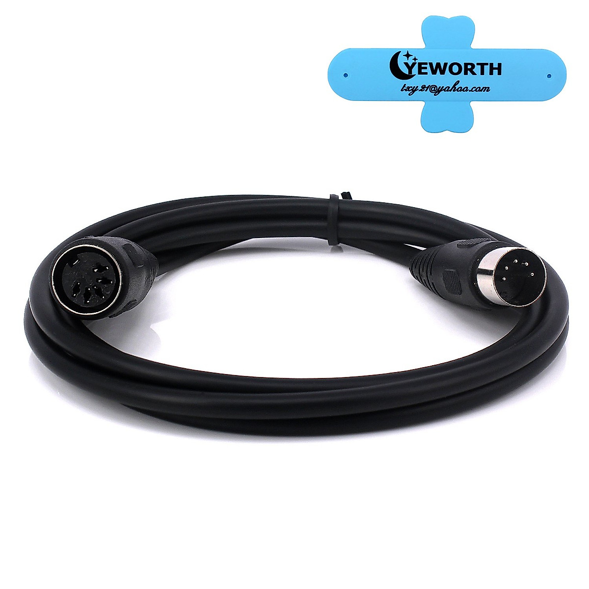 MIDI Cable, Yeworth Premium 5ft/1.5m 5 Pin DIN Male to Female Audio MIDI/at Adapter Extension Cable for Electrophonic Bang & Olufsen, Naim, Quad.Stereo Systems