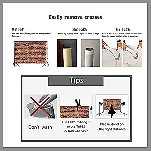 LTLYH 7x5ft Red Brick Wall Photography Backdrop Photo Background Kids Birthday Cake Smash Photoshoot Wedding Graduation Party Photographer Photo Booth Studio Props Banner 080