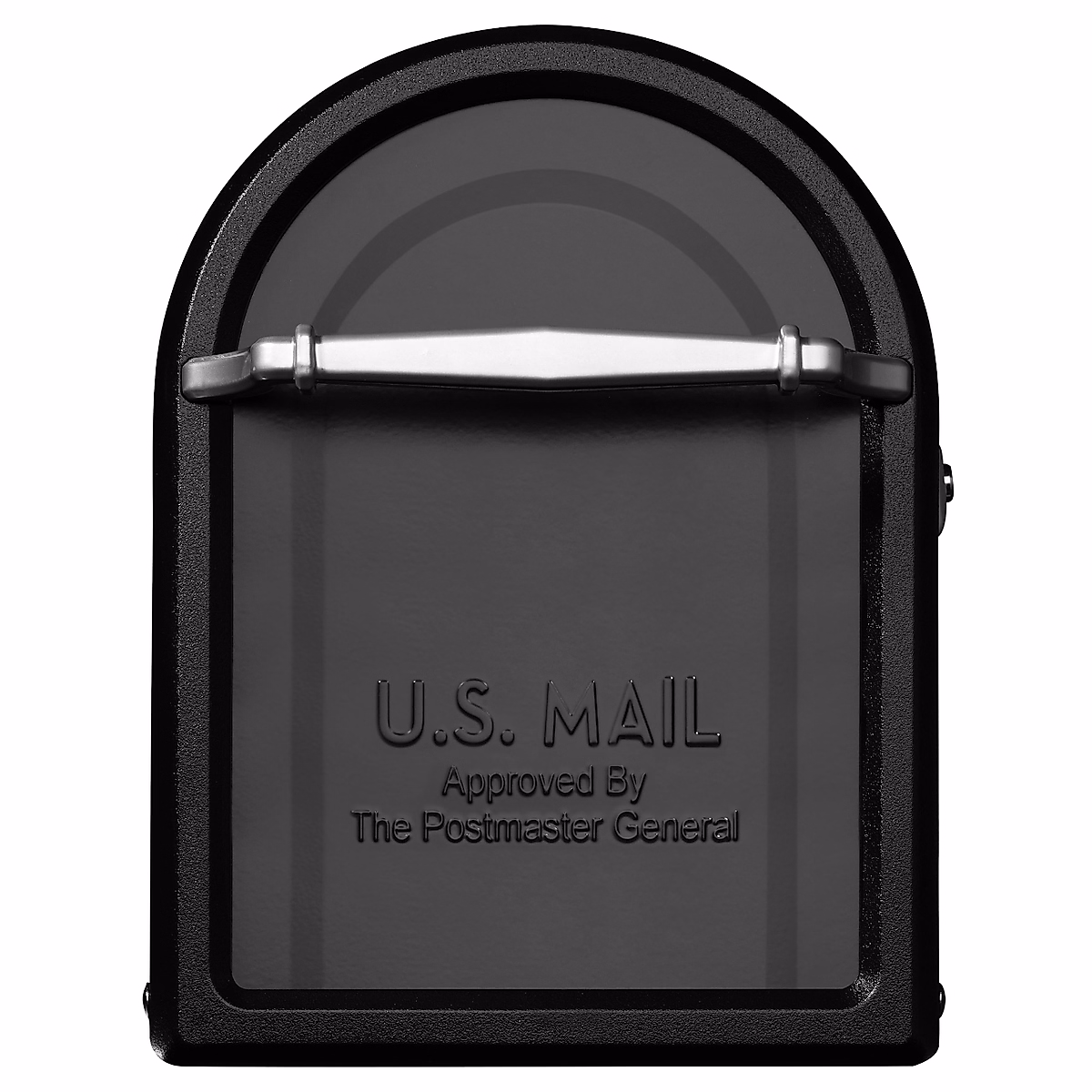 Architectural Mailboxes Chadwick Galvanized Steel Post Mount Mailbox, 8950B-10, Black, Medium Capacity