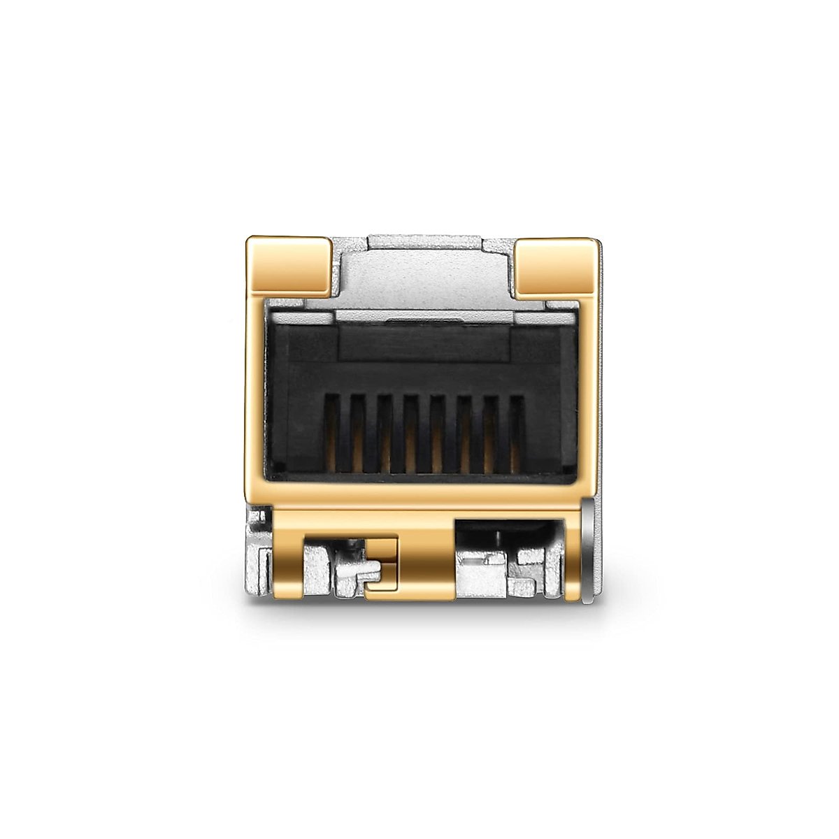 QSFPTEK 1.25G SFP-T Gigabit SFP Copper Ethernet Module, SFP to RJ45, 10/100/1000BASE-T Mini gbic Transceiver for Cisco GLC-T/SFP-GE-T/GLC-TA, Mikrotik SRJ01, Netgear, Supermicro, up to 100m