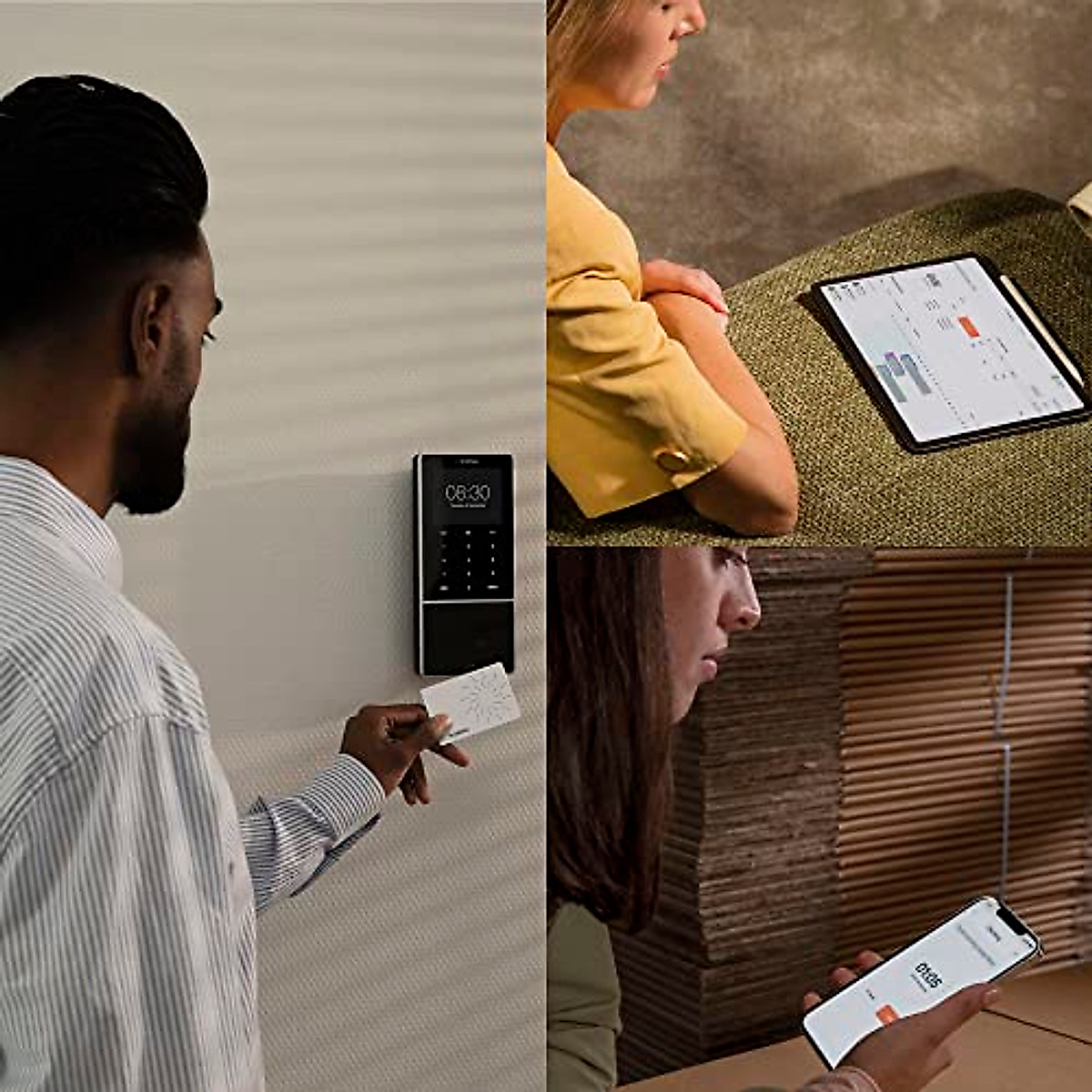 TimeMoto TM–616 Employee Time Clock With RFID and PIN Punching, Office Time Card Machine For Up to 200 Users, Clocking, Scheduling, Timesheets, Reports, Wi-Fi, App for iOS/Android, 3-Year Warranty