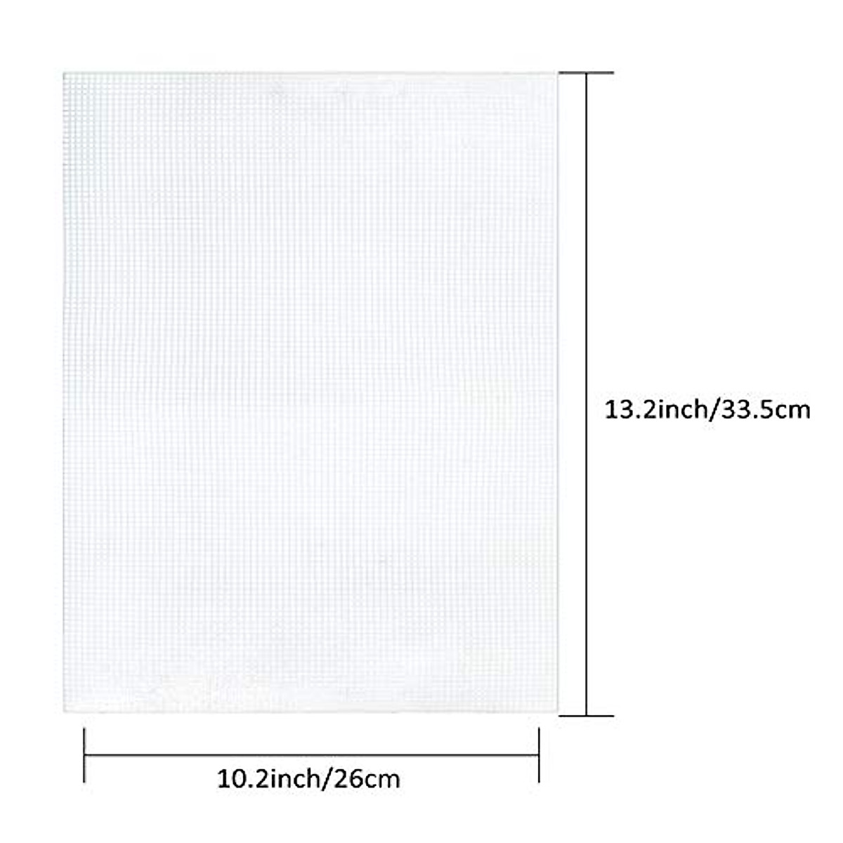 Pllieay 5 Pieces 7 Count Plastic Mesh Canvas Sheets for Embroidery, Acrylic Yarn Crafting, Knit and Crochet Projects (10.2 x 13.2 inch, Come with 4 Pieces Weaving Needles)