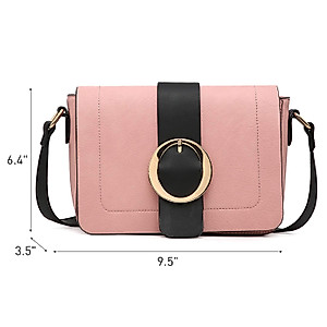 Women Vegan Leather Crossbody Shoulder Bags Designer Fashion Purses Structured Messenger Bags