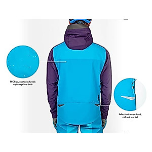 Endura Mens MT500 Mountain Cycling Jacket Freezing Point - Electric Blue, Large