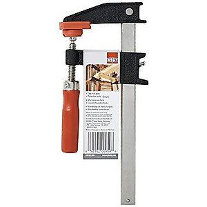 Bessey Clutch Style Bar Clamps - 6 In 600 lb - GSCC2.506 - Woodworking Clamps with Ergonomic Handle, Non-Marring Pads, Durable Cast-Iron Jaws & Serrated Rail for Carpentry & Cabinetry