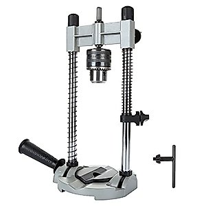 Acrux7 Multi-Angle Drill Guide with Chuck, Drill Press Stand, Adjustable Angle Drill Holder Guide, Stand Drill Guide Attachment for 1/4 In and 3/8 In Drills