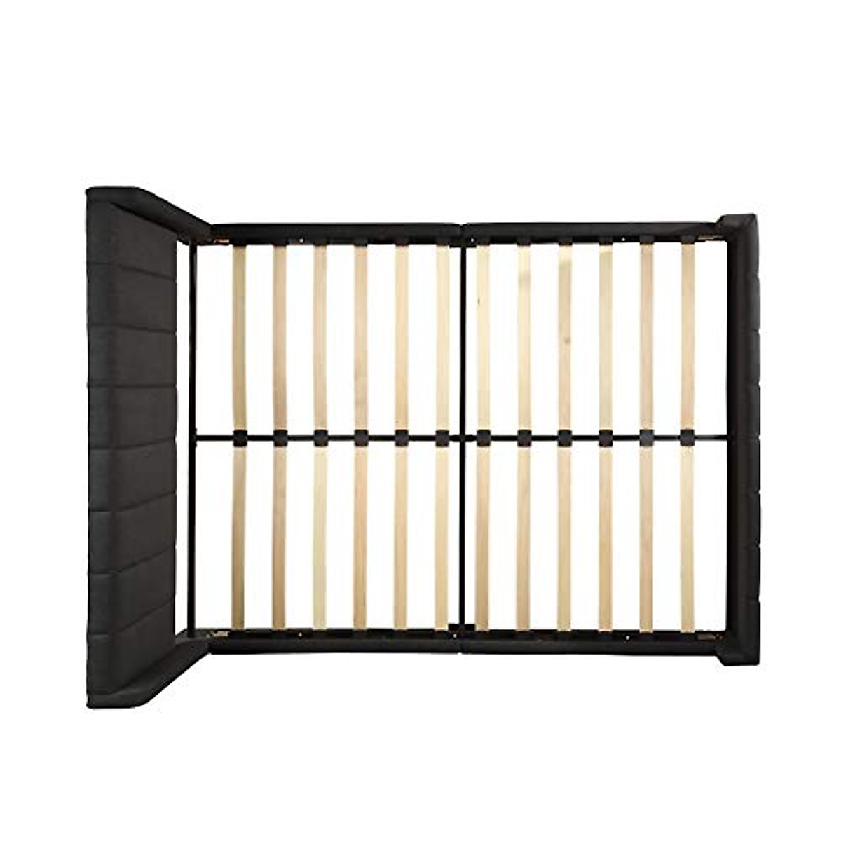 Christopher Knight Home Riley Fully-Upholstered Bed Frame-Queen-Size-Traditional-Black