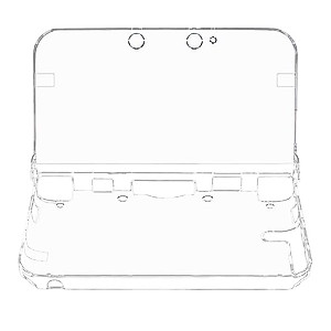 OSTENT Protective Clear Crystal Hard Guard Case Cover Skin Shell for Nintendo 3DS XL LL Color Clear White