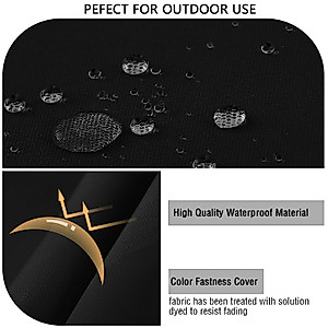 idee-home Outdoor Cushions for Patio Furniture, Outdoor Seat Cushions 24 x 24 with Fade Resistant Waterproof Removable Cover, Replacement Deep Seat Couch Chair Cushion for Yard Garden Deck