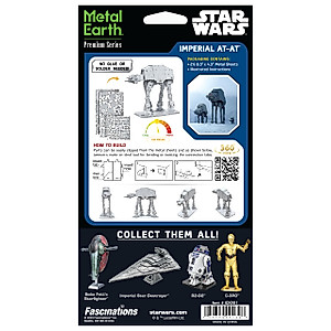 Metal Earth Premium Series Star Wars Imperial at-at 3D Metal Model Kit Fascinations