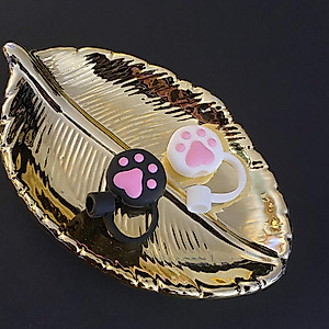 Lemonadeus Silicone 2PCS Straw Tips Cover Reusable Drinking Straw Tips Lids/Plugs Anti-dust, Airtight Seal Splash Proof - for 6-8mm Straws (dogs cats claws)