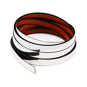 Metallic Silver Molding Trim Flexible PVC Silver Decor Trim Tape Self Adhesive Vibrant Mirror Like Silver Metallic Decorative Trim for Wall, Mirror, Door, Wardrobe (1/2 in X 16.4 FT, Silver)