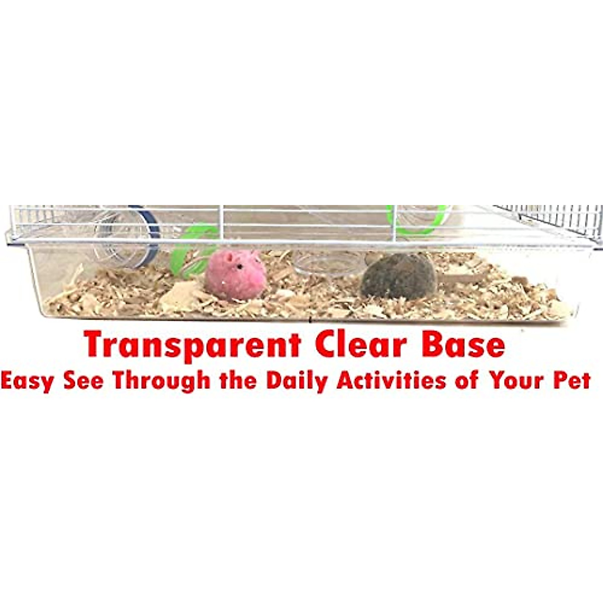 Acrylic Clear 2-Floors Hamster Home Habitat Rodent Gerbil Mouse Mice Rats Small Animal Critter Cage
