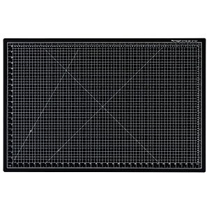 Dahle Vantage 10673 Premium Self-Healing Cutting Mat, 24"x36", 1/2" Grid, 5 Layers for Max Healing, Perfect for Crafts & Sewing, Black
