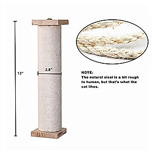SHENGOCASE 2-Pack Cat Scratching Post for Crate Cage, Cage Mounted Scratching Post with Self Groomer and Massager, Cage Scratcher Pole, Cat Cage Kennel Crate Playpen Accessories Toys