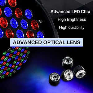 TENGCHANG 180W 56 LED Par 64 Blinder Light RGBW DJ Stage Lights DMX512 Stage Washer for Wedding Party Disco Stage Lighting