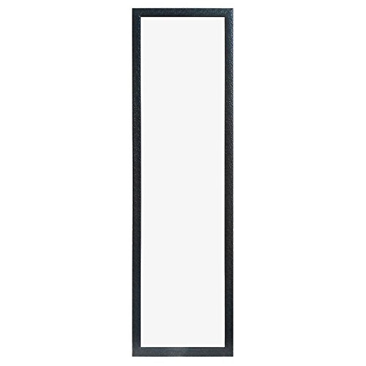 KUIKUI Explosion-Proof Full Length Mirror, Wall Mounted Door Mirror for Dorm Room Decor, Rectangular Float Framed, 50x 14, Black