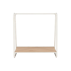 Linon Paisley Short Metal Clothing Rack in White