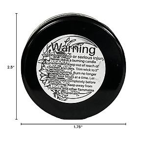 Black Licorice -4oz Handmade Soy Wax Candle Tin