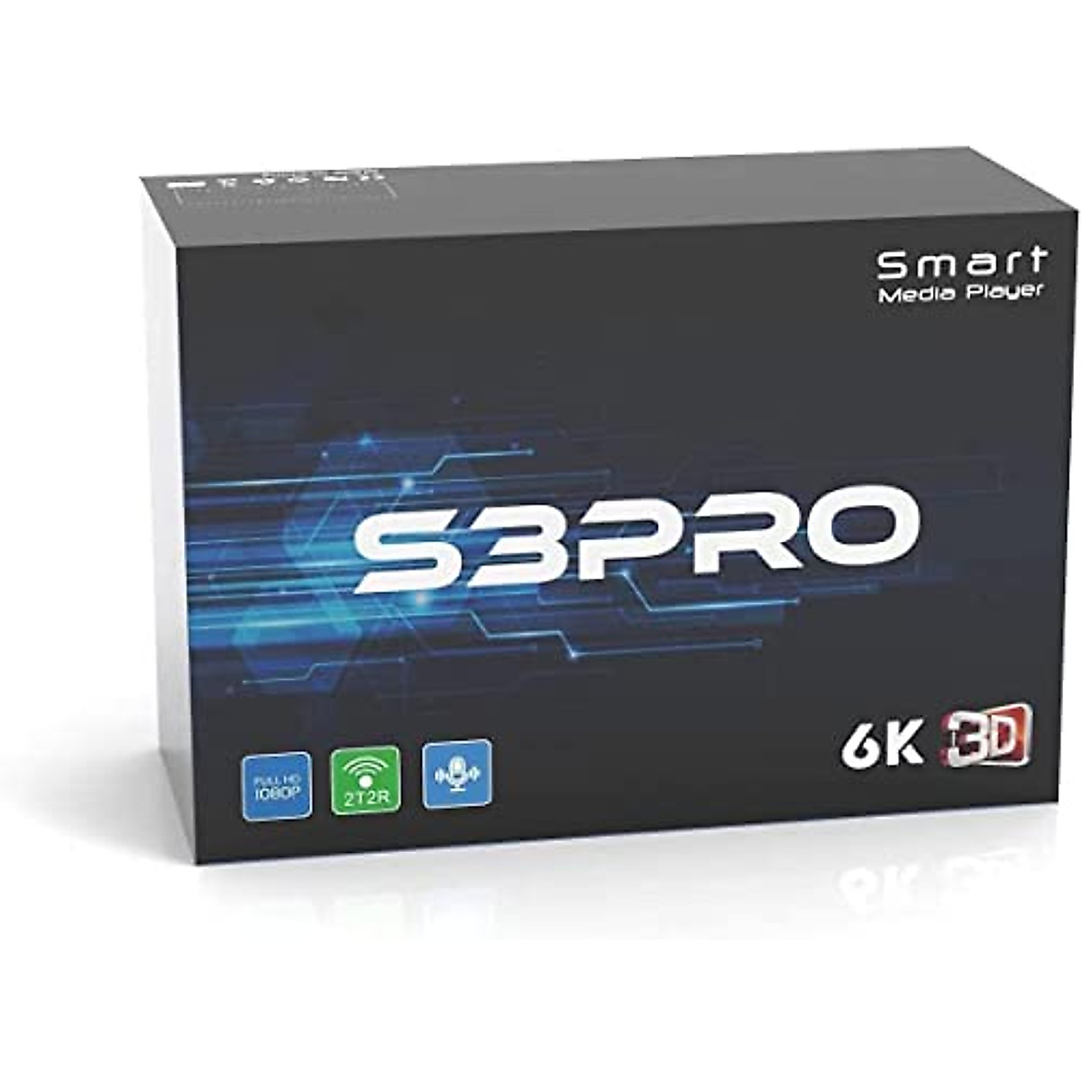 Super Box S3 PRO, S3pro 2023, Combo Bundle, 2 HDMI, 1 Voice and 1 Full Keyboard Remote, (Comes with Easy Detailed Install Instructions, Great Customer Support)