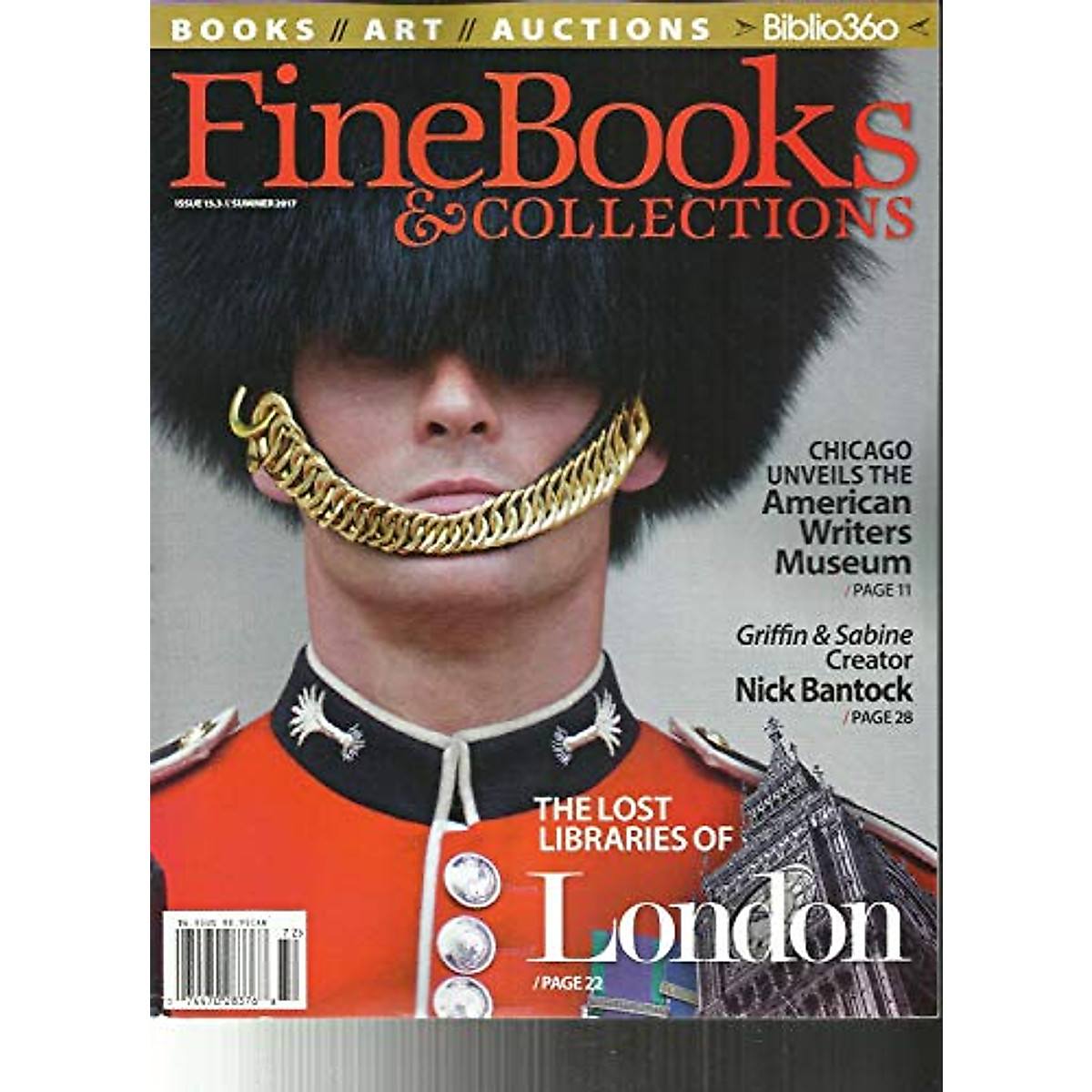 FINEBOOK & COLLECTIONS MAGAZINE, SUMMER, 2017 ISSUE, 15.3