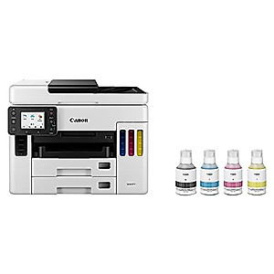 Canon MAXIFY GX7020, Wireless MegaTank All-in-One Supertank Printer, [Print, Copy, Scan, Fax ], White