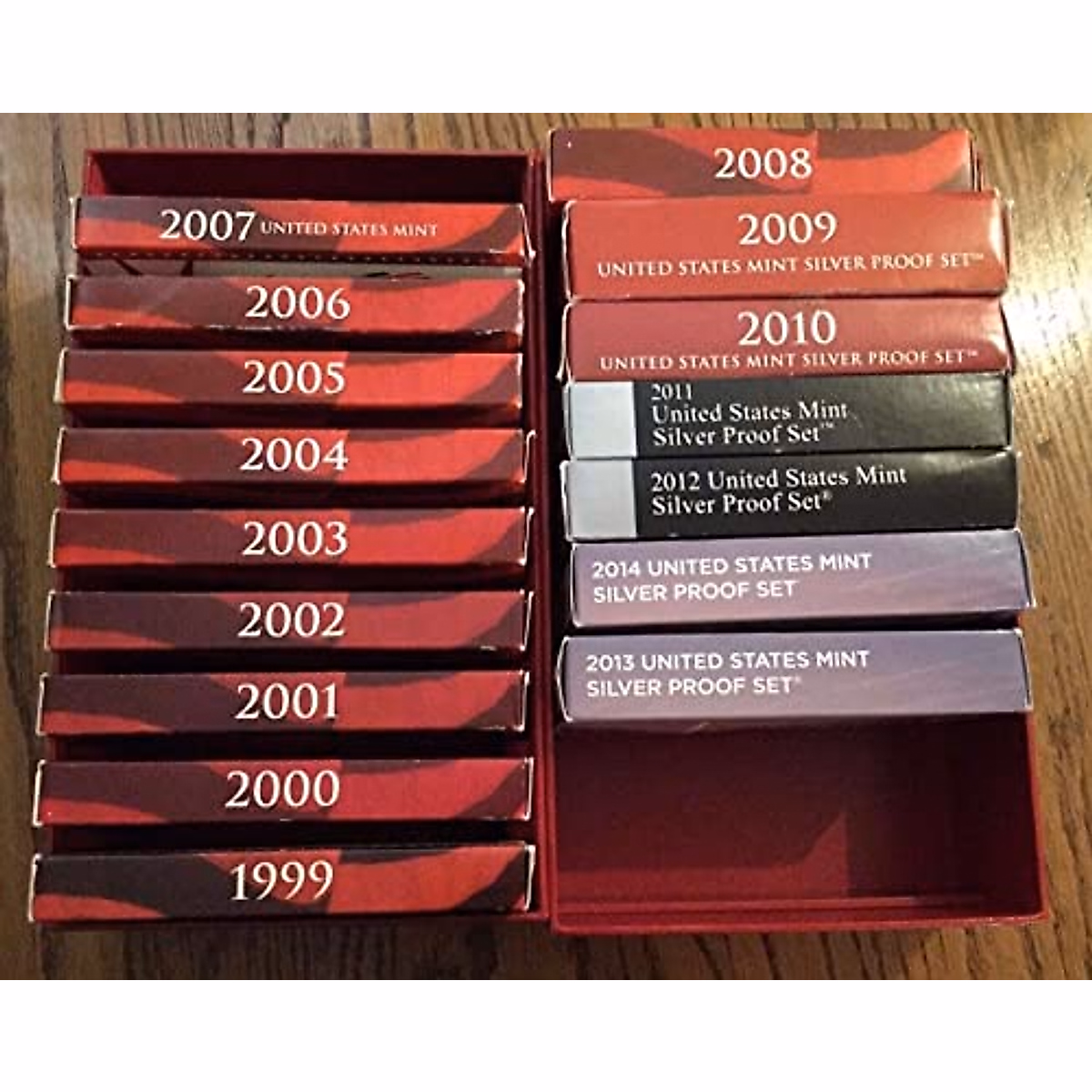 1955 S Lot of Proof Sets Set from 1955-2018 in Clad and Silver from 1992-2018 Collection US Mint Proof