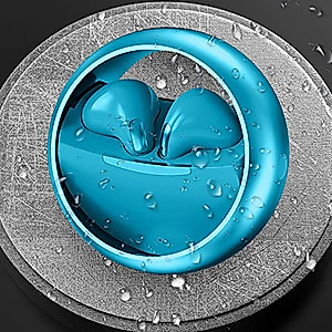 Ke1Clo Sports Wireless Bluetooth Earbuds, 360° Spins Metal Earphones with Mic, IPX6 Waterproof & Sweat-Proof, 5.5h Playback, Stereo Bass & Lossless Sound Quality for Gaming/Running/Gym