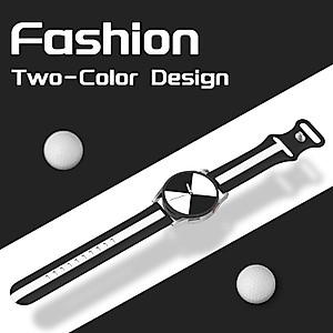 iWabcertoo Designer Sport Band Compatible for Samsung Galaxy Watch 4/5/6/Active Band 40MM 44MM,Watch 4/6 Classic 46MM 42MM 43MM 47MM/Watch 5 Pro/Watch 3 41mm, 20mm Silicone Soft Strap for Women Men