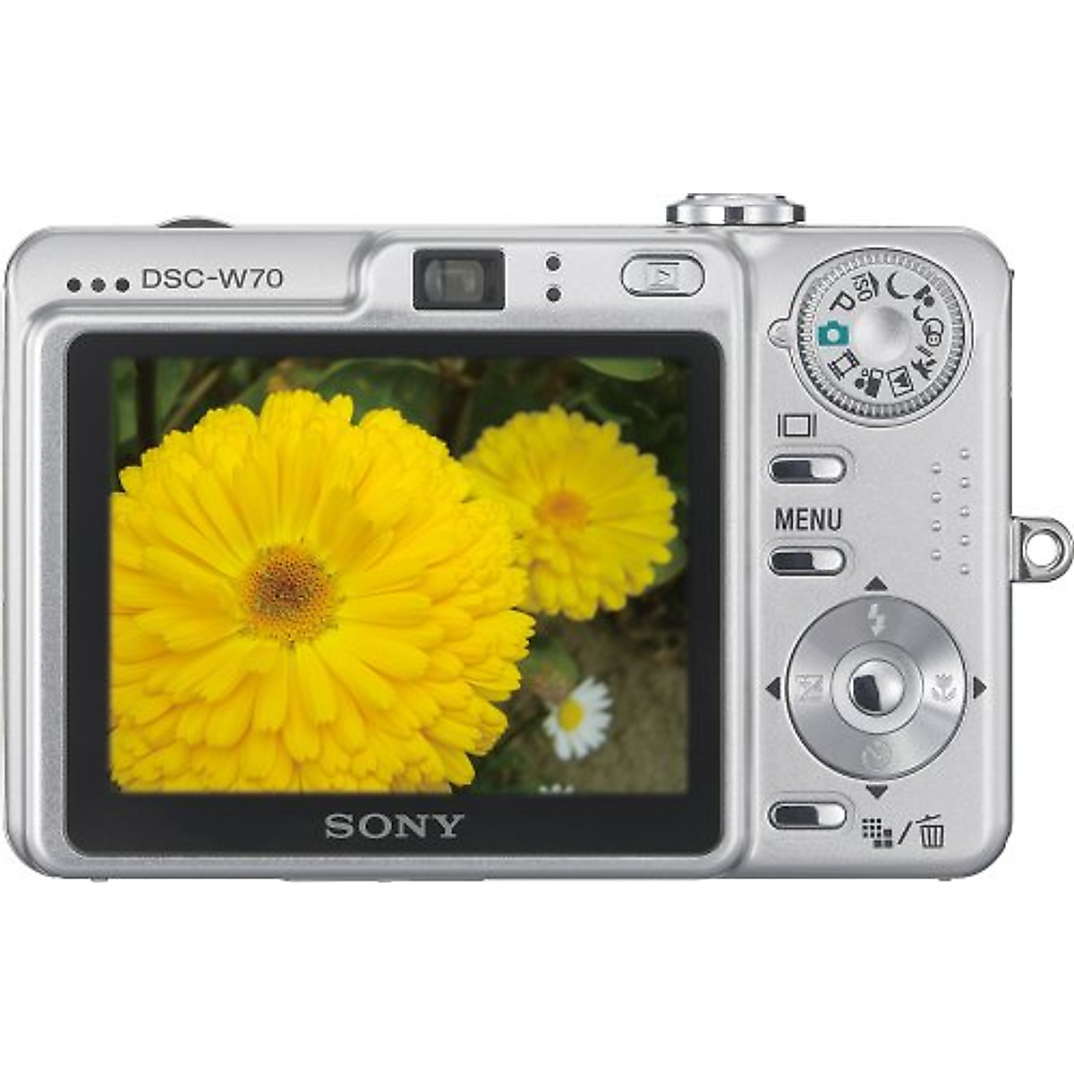 Sony Cybershot DSCW70 7.2MP Digital Camera with 3x Optical Zoom