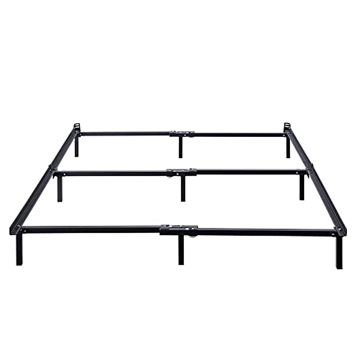 ZINUS Michelle Compack 9-Leg Support Bed Frame, for Box Spring and Mattress Set, Full, Black