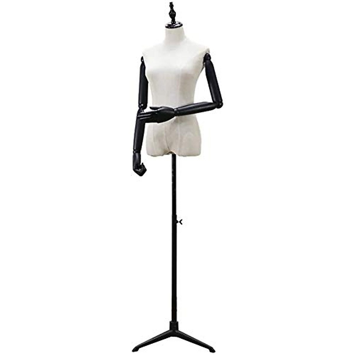 Tailors Dummy Female Mannequin Torso with Adjust Tripod Stand | for Clothing Dress Jewelry Display Tailors Dummy Dressmakers Dummy