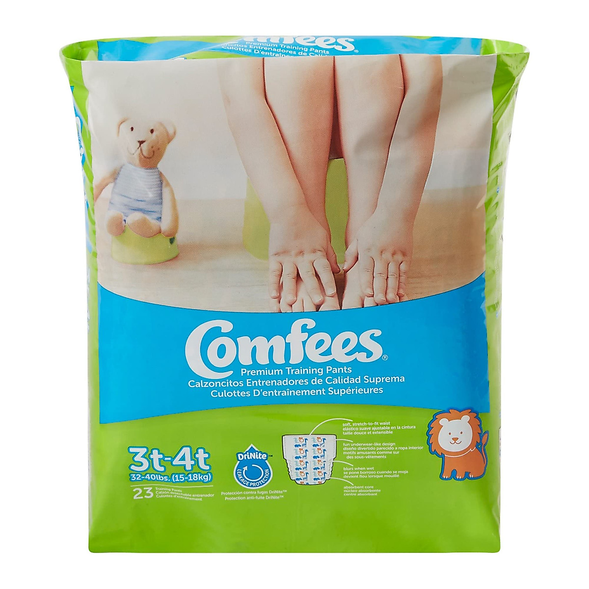 Comfees Toddler Training Pants Pull On 3T to 4T Disposable Moderate Absorbency, CMF-B3 - CASE of 138