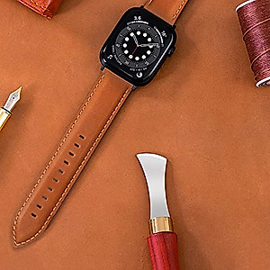 OTTOODY Leather Watch Bands Quick Release, Elegant Top Grain Leather Watch Straps for Men & Women, Choice of Color & Width - 18mm, 19mm, 20mm, 21mm or 22mm Wristbands Bracelet for Watch & Smartwatch