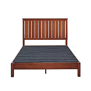 Decoro Walnut Color Wood Bed, Cal King
