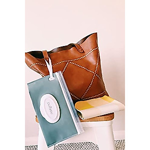 Baby Wipe Case Travel Holder | Keeps Wipes Moist | Set of 3 Wet Wipes Holders Cases | Portable Travel On The Go Refillable Dispenser Container, by purifyou