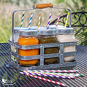 Zunii 300-Pack Multi-Color Biodegradable Paper Straws - 10 Bright Colors - Eco Friendly Straws for Juice, Soda, Cocktails, Shakes - Great for Birthday Parties, Bridal Showers, Cake Pop Sticks